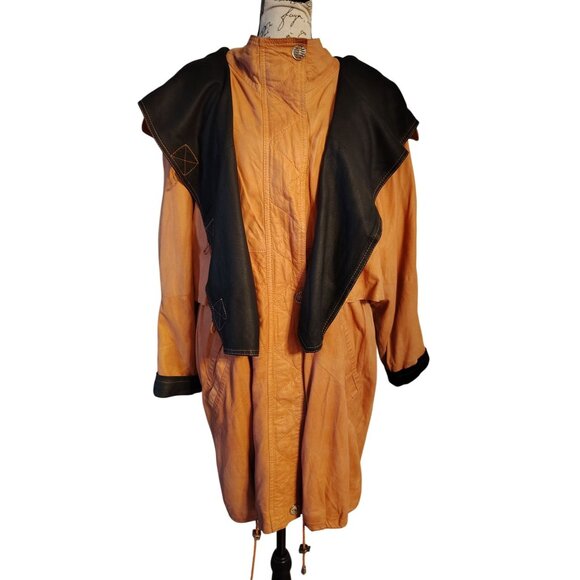 Tutku | Jackets & Coats | Vtg Tutku Long Leather Jacket Coat Mauve Pink ...